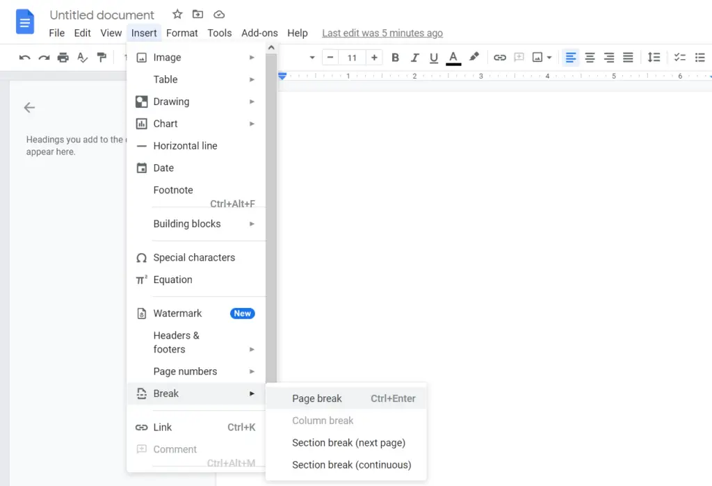 Comment Ajouter Une Page Sur Google Docs Fr tab tv